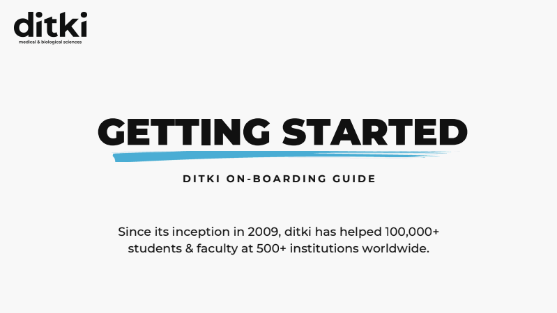 Institutional Licenses & Features | ditki medical & biological sciences