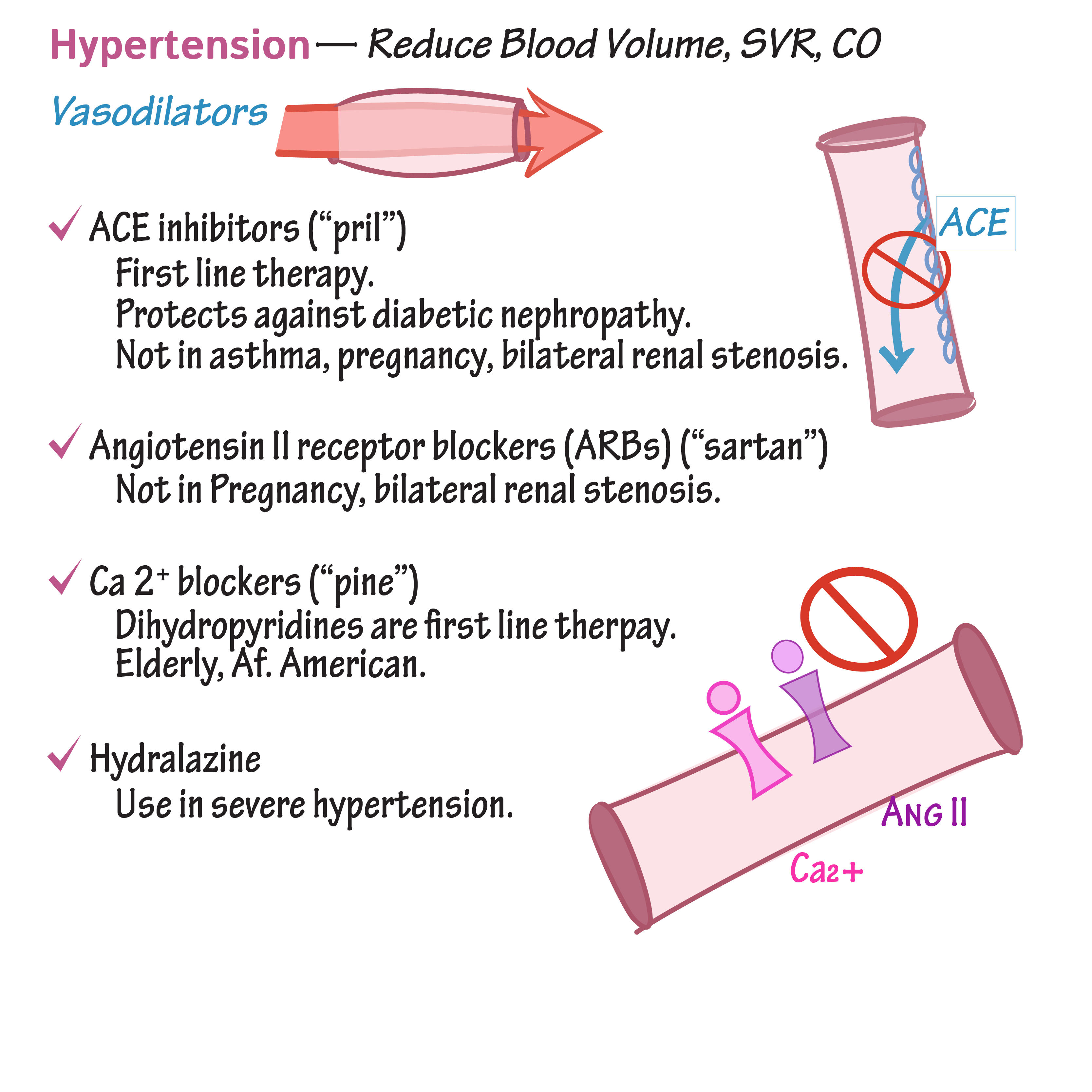 Cardiovascular Drug Classification Chart
